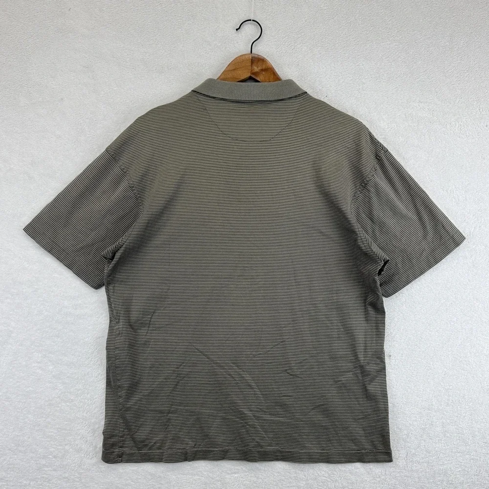 Brandini | Shirts | Brandini Polo Shirt Mens Medium Gray Stripe ...